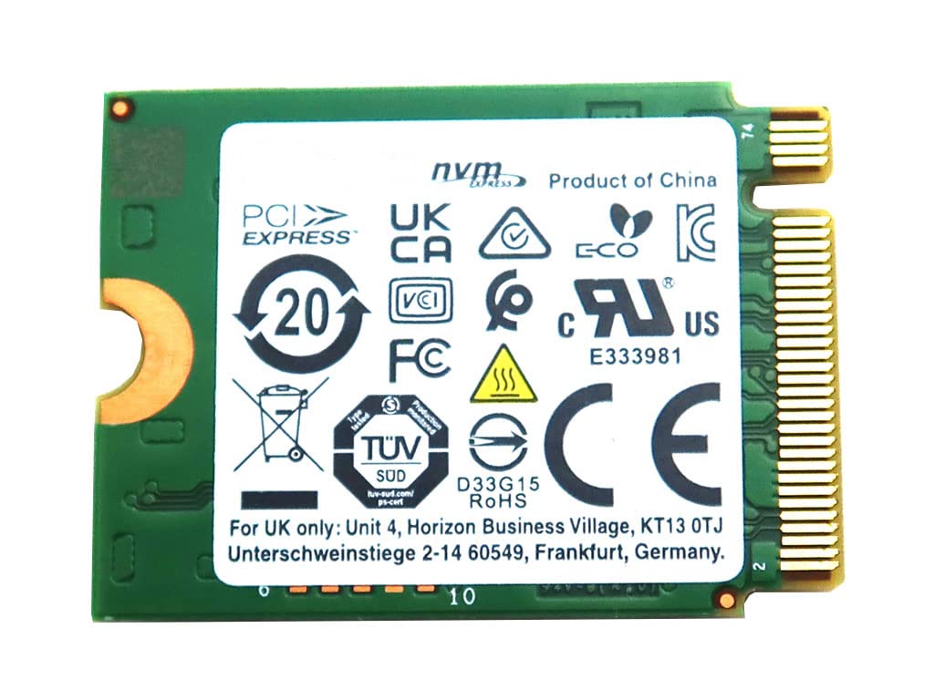 Solid State Drive KFV6T 0KFV6T CN-0KFV6T Compatible Replacement Spare Part for Dell SK Hynix BC711 HFM256GD3GX013N 256GB M.2 2230 NVMe PCIe Gen3 x4 SSD