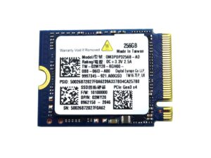 solid state drive 9997345-921.a00gso compatible replacement spare part for kingston 0m3pdp3256b-ad 256gb m.2 2230 nvme pcie gen3 x4 ssd