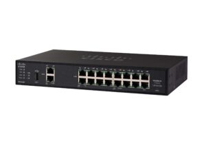 cisco rv345p vpn router | 16 gigabit ethernet (gbe) ports | poe | dual wan | limited lifetime protection (rv345p-k9-na) (renewed)