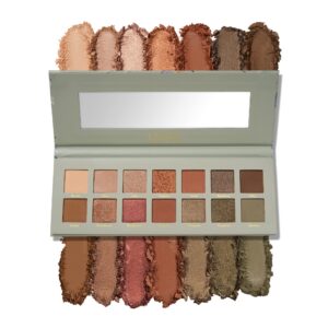 laura geller new york the casual collection copper & khaki 14 multi-finish eyeshadows | 14 pigmented eyeshadows blendable natural look