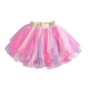 dxton baby tutu skirt for toddler girls outfits skirt for 2-8 years sk114 10t