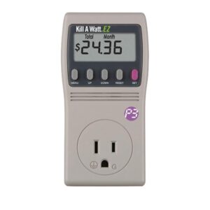 p3 2-pack international p4460 kill a watt ez electricity usage monitor, grey