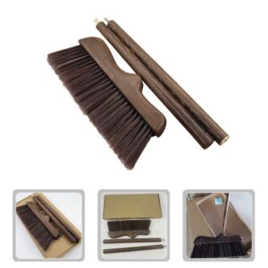 Cabilock Thick Broom Restaurant Cleaning Broom Trash Clean Broom Room Cleaning Broom Pretend Play Broom Portable Cleaning Brush Soft Bristle Broom Manual Wooden Easy to Carry Office Natural