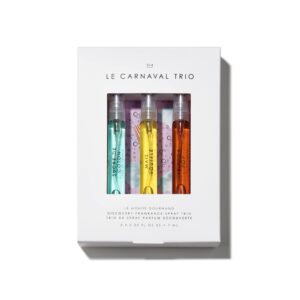 le monde gourmand 3 piece carnaval trio purse spray set - 0.23 fl oz (6.8 ml) each - travel friendly fragrance