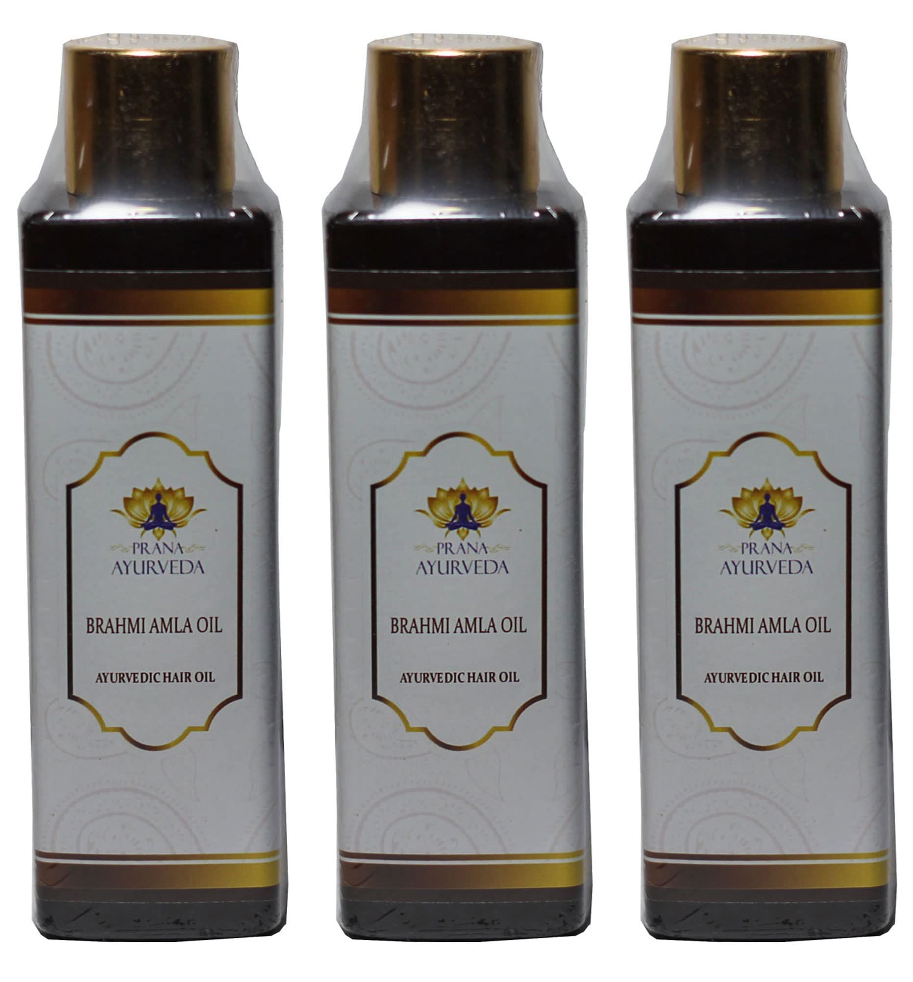 BRAHMI AMLA HAIR OIL (200ml) - Ayurvedic Hair Oil To Support Natural Thickness, Color, And Shine (Pack of 3 bottles)