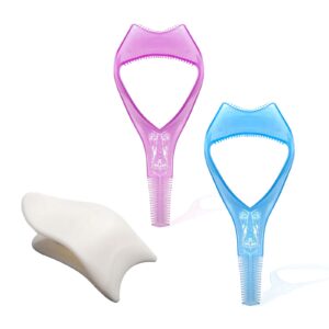 yejahy eyelash brush tool, makeup cosmetic eyelash tool, eyelash curler, mascara guard, reusable makeup helper for assist comb brush guard eyelashes