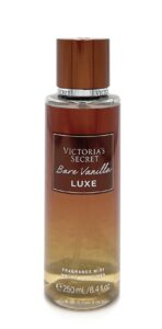 victoria's secret bare vanilla luxe fragrance mist, orange, 8.40 fl oz (pack of 1), 8.4 fluid_ounces