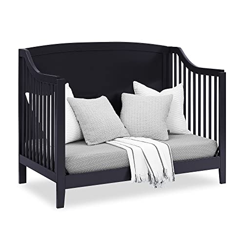 Delta Children Campbell 6-in-1 Convertible Crib - Greenguard Gold Certified, Midnight Grey