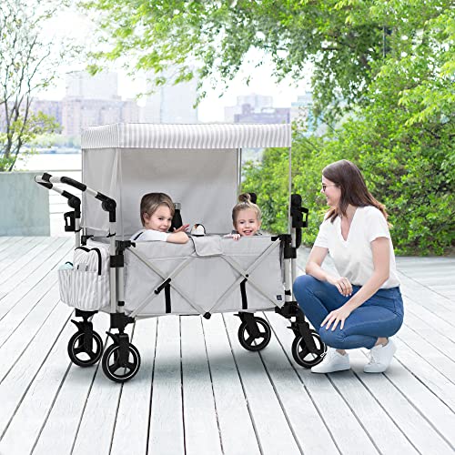 GAP babyGap Deluxe Explorer Wagon, Grey Stripes