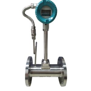 CIXIFM Liquid Vortex Flow Meter Hot Oil Flow Meter 250℃ DN50 2 inch Vortex Flow Transmitter Fuel Flow Sensor With temperature and pressure compensation 4-20MA SS304 DIN Flange (Liquid DN50 3.5-40m3/H)