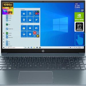 HP Pavilion Laptop 15.6" Touchscreen IPS FHD (Intel i7-1355U, MX550 2GB, 32GB RAM, 1TB PCIe SSD, Backlit KYB, WiFi 6, Bluetooth 5.2, HD Webcam, Win 11 Pro) w/DKZ Hub USB Port Expander