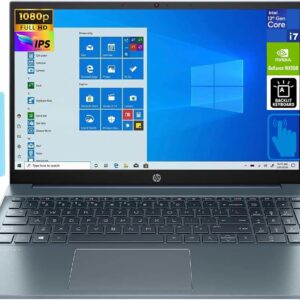 HP Pavilion Laptop 15.6" Touchscreen IPS FHD (Intel i7-1355U, MX550 2GB, 32GB RAM, 1TB PCIe SSD, Backlit KYB, WiFi 6, Bluetooth 5.2, HD Webcam, Win 11 Pro) w/DKZ Hub USB Port Expander