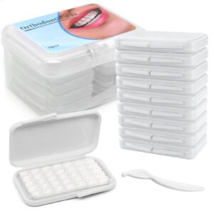 bvn braces wax dental wax: 10 boxes orthodontic wax strips, braces wax for teeth, ortho wax for braces, tooth wax, mouth wax, oral wax for braces, relief wax for braces wearer aligners patients