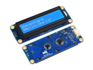 waveshare 1602 lcd i2c display module, white color with blue background 16x2 characters lcd für raspberry pi/raspberry pi pico/jetson nano/esp32/arduino, 3.3v/5v compatible