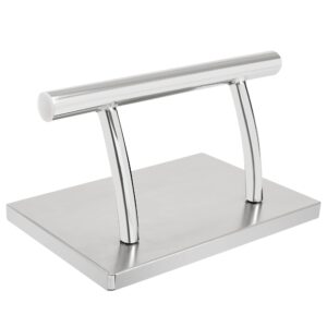 barberpub stainless steel footrest barber chair foot rest parts for hairdressing salon beauty spa equipment fot01 (silver)