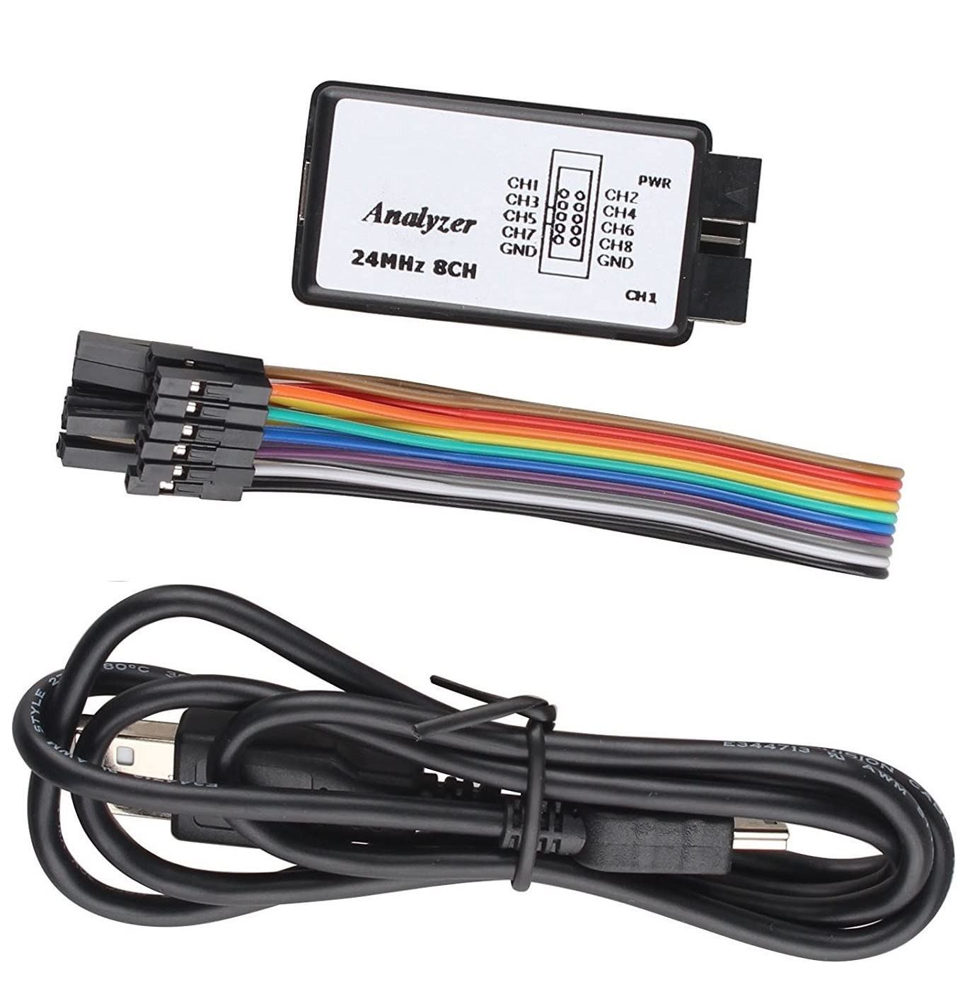 WWZMDiB USB Logic Analyzer for ARM FPGA Debugging Tool 24M Sampling 8 Channels