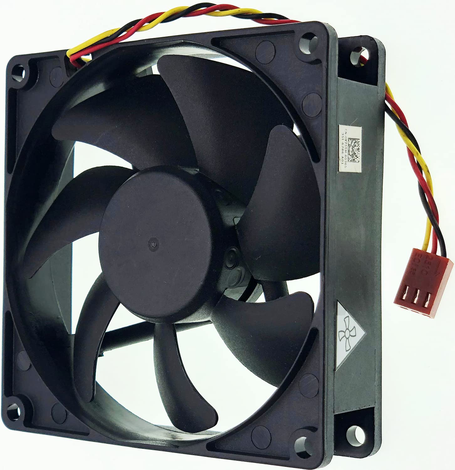 by Sunon EE92251S3-D020-C99 PVA092G12M Rear Case Computer Cooling Fan for Dell Vostro 200 400 430 460 470 Mini Tower RKC55 X755M XPS 8300 8500 8700 DC12V 3-Pin 92x92x25mm