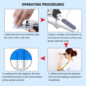 Digital Tester Portable Refractometer Design for Liquor Alcohol Content Tester 0-80% V/V ATC Refractometer