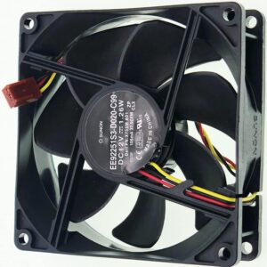 by Sunon EE92251S3-D020-C99 PVA092G12M Rear Case Computer Cooling Fan for Dell Vostro 200 400 430 460 470 Mini Tower RKC55 X755M XPS 8300 8500 8700 DC12V 3-Pin 92x92x25mm