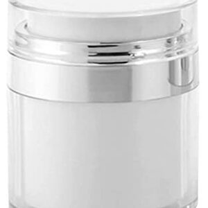 Airless Pump jar - 15/30/50ml Cream jar Vacuum Bottle, Lotion Dispenser with Pump, Travel Containers for Lotions and Creams Proof Leak-Proof DIY Travel (15ml)