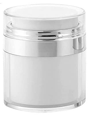 Airless Pump jar - 15/30/50ml Cream jar Vacuum Bottle, Lotion Dispenser with Pump, Travel Containers for Lotions and Creams Proof Leak-Proof DIY Travel (15ml)