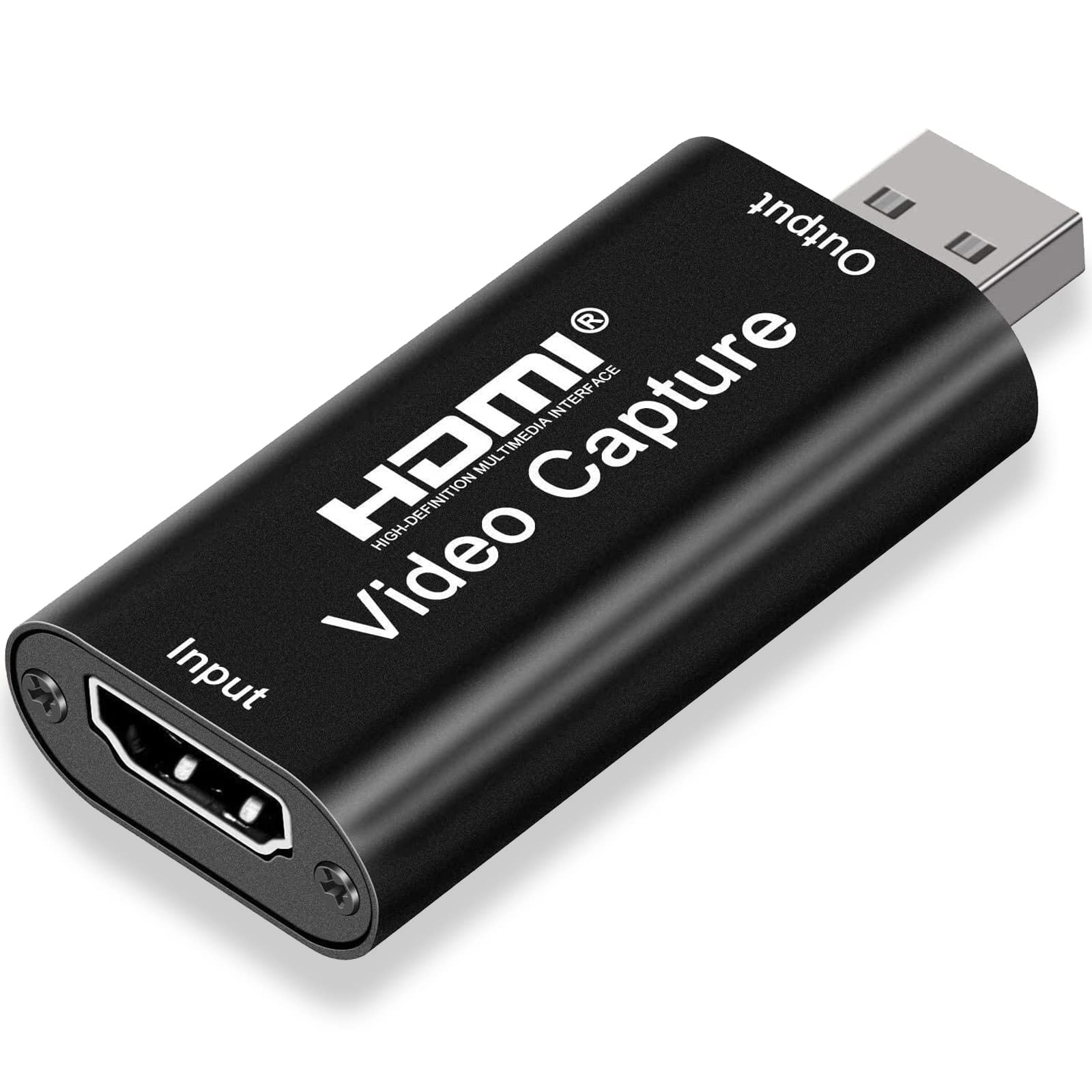 4K HDMI Video Capture Card, Cam Link Card Game Audio Capture Card Upgraded Capture Adapter HDMI to USB 2.0 Record Capture Device for Streaming, Live Broadcasting, Gaming, Teaching, Video Conference