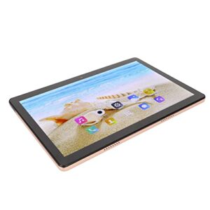 vingvo tablet, 10 inch tablet 100-240v 10 inch ips screen octa core processor 5g wifi dual band for home for travel (gold)