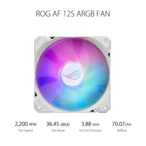 ASUS ROG RYUO III 360 ARGB White Edition All-in-one AIO Liquid CPU Cooler 360mm Radiator, Asetek 8th gen Pump Solution, Anime Matrix™ LED Display and ROG AF 12S ARGB Fan.