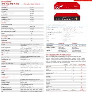 Trade Up to - WatchGuard Firebox T45 Network Security Appliance with 3 Year Total Security Suite License - Advanced Firewall, VPN, Intrusion Prevention (WGT45673)