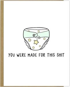 rockdoodles funny baby shower card you were made for this sh** | dad to be card & father to be card, dad baby shower gifts, soon to be dad fathers day card & new dad fathers day card (made for this)