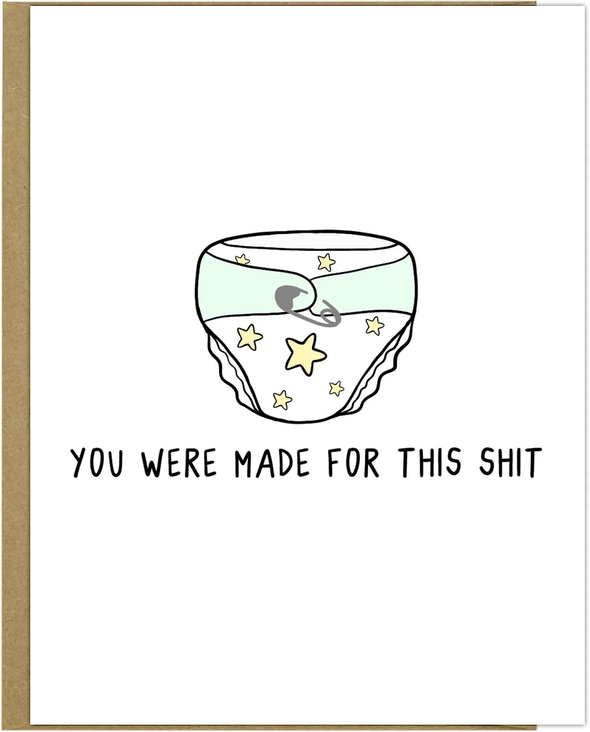 rockdoodles Funny Baby Shower Card You Were Made For This Sh** | Dad to Be Card & Father To Be Card, Dad Baby Shower Gifts, Soon To Be Dad Fathers Day Card & New Dad Fathers Day Card (Made For This)