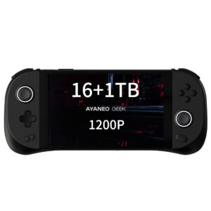 ayaneo geek (amd r7-6800u)- 7 inches handheld pc game console win 11 laptop touch screen pc video game console, cpu amd ryzen 7 6800u processor tablet pc,16gb ram, 1tb storage (1920 x1200 screen)