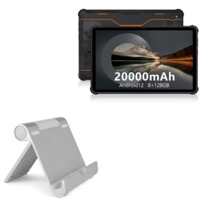 boxwave stand and mount compatible with oukitel tablet rt2 orange (10 in) - versaview aluminum stand, portable, multi angle viewing stand for oukitel tablet rt2 orange (10 in)