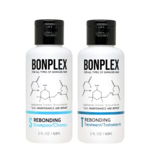 perfect bonding concentrate for damaged hair - bond strengthening & color longevity shampoo treatment with bonplex rebonding repair for all hair types - duo (2oz)