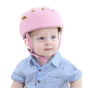 baby toddler walking helmet head protector baby helmet for crawling walking toddler anti-collision helmet head cushion hat breathable soft cushion safety helmet adjustable protective cap