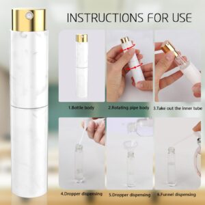 Vitog Perfume Travel Refillable - Travel Perfume Spray Bottle Atomizer Perfume Spray Mini Travel Bottle Pocket Empty Cologne Dispenser For Women Men