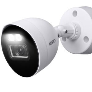 Lorex C884DA Indoor/Outdoor 4K Ultra HD Smart Deterrence CVI Wired Bullet Security Camera, Color Night Vision, Dual Warning LED Lights, Siren, Camera Only (M. ) (Renewed)