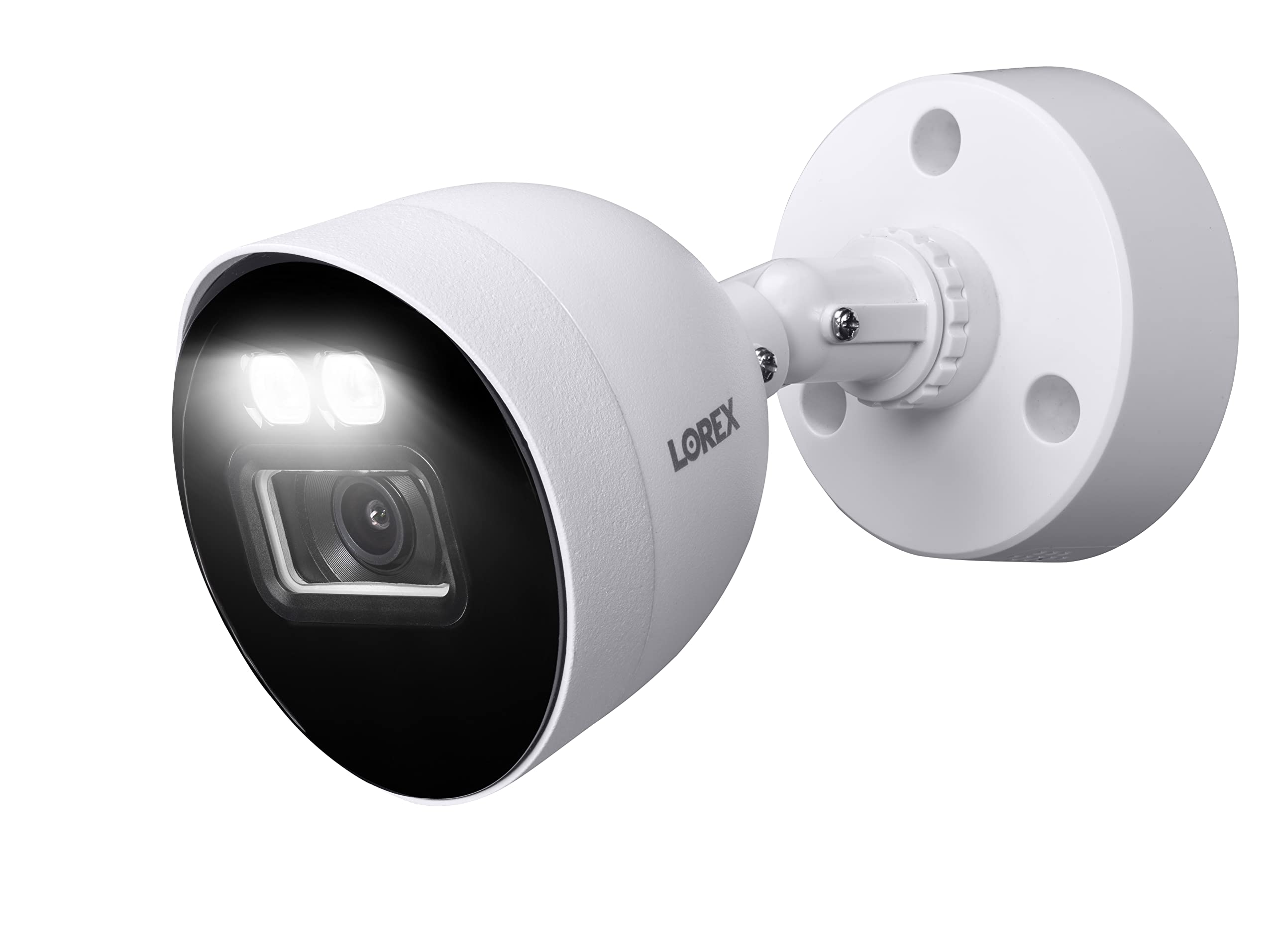 Lorex C884DA Indoor/Outdoor 4K Ultra HD Smart Deterrence CVI Wired Bullet Security Camera, Color Night Vision, Dual Warning LED Lights, Siren, Camera Only (M. ) (Renewed)