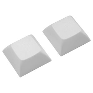 cusstally 37 pcs pbt keycap dsa 1u keycaps for cherry mx custom keycap set for gaming mechanical keyboard keybord,white