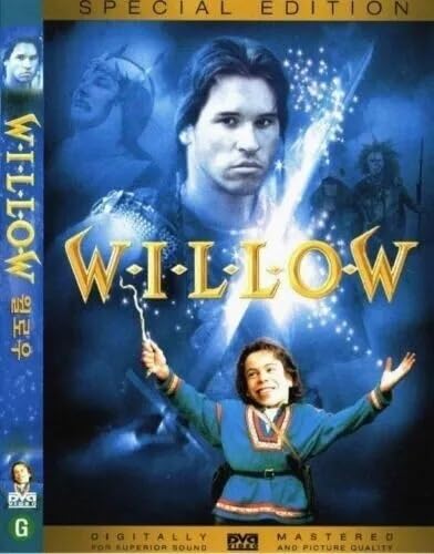 Willow (1988) DVD Val Kilmer Region 0/All Language: English, Spanish Subtitle: English, Korean