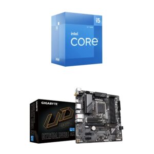 intel core i5 core 12400f + gigabyte b760m ds3h ax motherboard