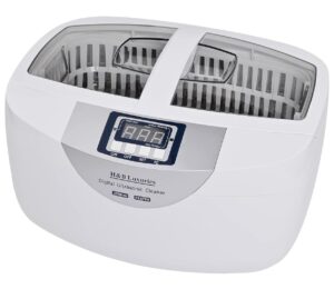 h&b luxuries professional ultrasonic cleaner with heater 160 watts 2.5 liters for dental carb parts jewelry dentures also good home use