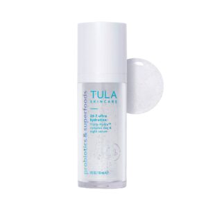 tula skin care 24/7 ultra hydration - triple hydra complex day & night serum, plumps skin & delivers moisture while reducing fine lines, 1 fl oz.