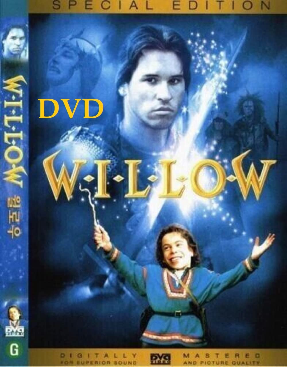 Willow (1988) DVD Val Kilmer Region 0/All Language: English, Spanish Subtitle: English, Korean