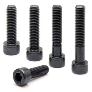 monsterbolts - m4 x 8mm socket head screws, din 912, alloy steel, black oxide, 50 pack