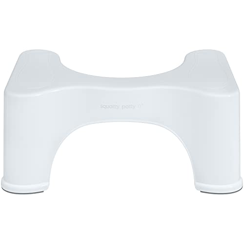 Squatty Potty The Original Bathroom Toilet Stool Height, White, 9 Inch (Pack of 2)