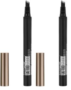 maybelline new york tattoostudio brow tint pen makeup, 1 count (pack of 2)