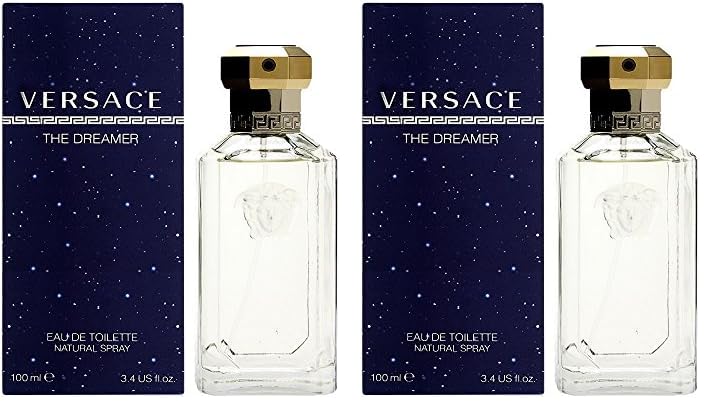 Versace The Dreamer for Men 3.4 oz Eau de Toilette Spray (Pack of 2)