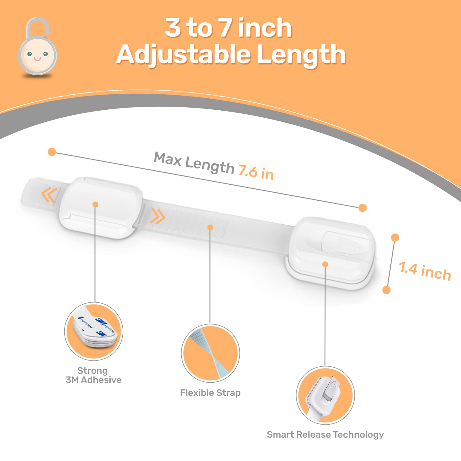 BABY PROOF ME 12 Magnetic Cabinet Locks Bundle with 6 Safety Strap Locks, 24 Outlet Covers and 12 Corner Protectors