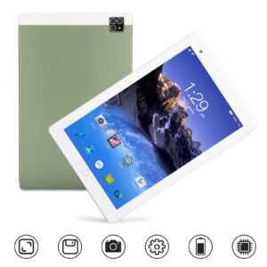 Heayzoki 8 Inch Tablet, Octa Core Processor, 4GB RAM 64GB ROM Maximum Support 128G TF Card 1920x1200 IPS Calling Tablet for Android 10.0 100‑240V Green